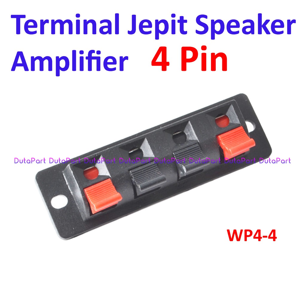 Jual Terminal Jepit 4 Pin Speaker Amplifier Kabel Power Box 4P 4Pin WP4 ...