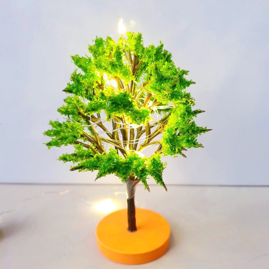 Jual Miniatur Pohon dengan Lampu LED pelengkap Dollhouse | Shopee Indonesia