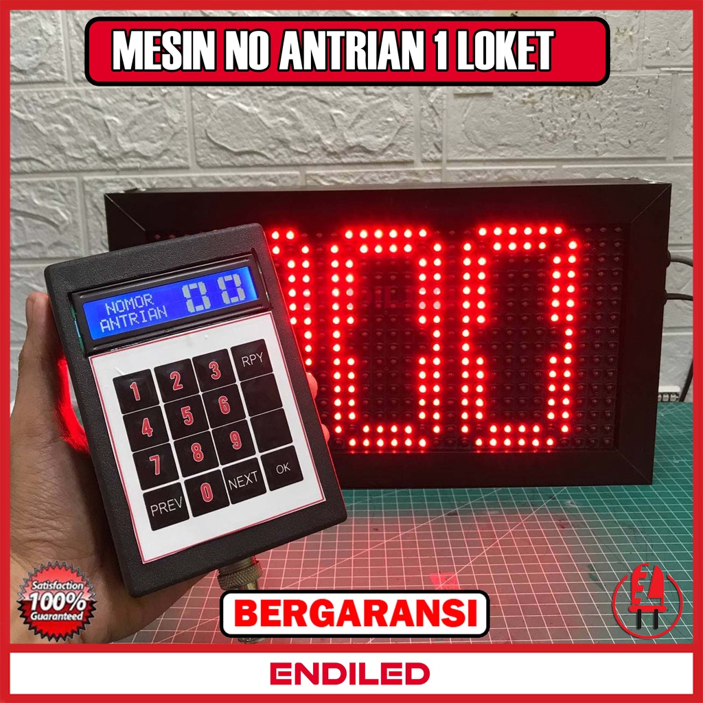 Jual MESIN NOMOR ANTRIAN 1 LOKET V1 | Shopee Indonesia
