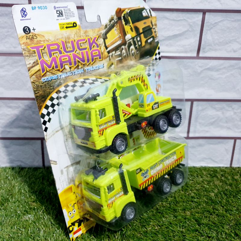 Jual mainan set kontruksi molen dan dump truck - mainan mobil truk ...