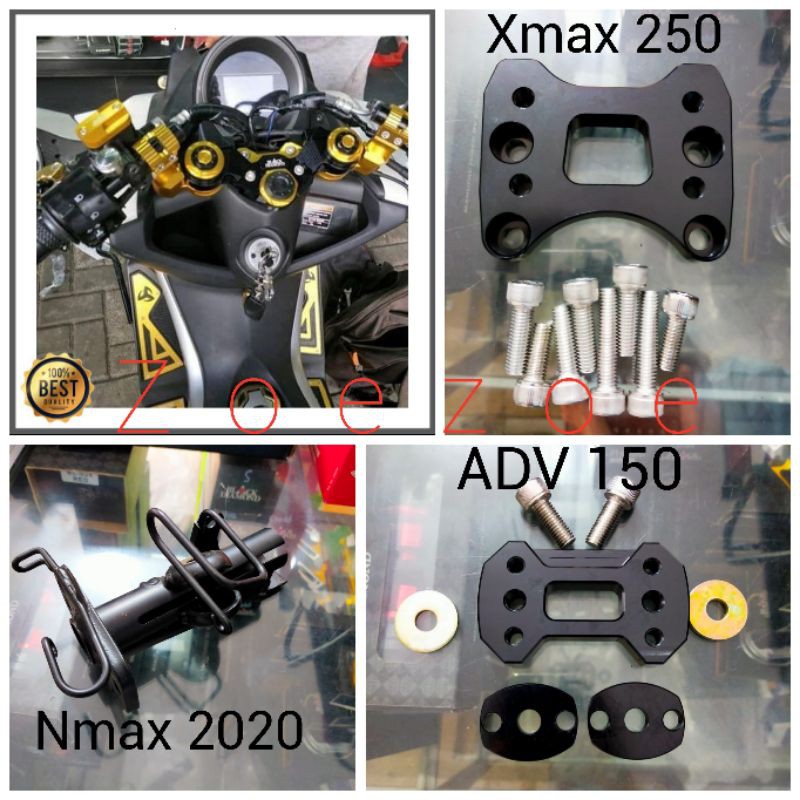 Jual Breket Stang Jepit Nmax 2020 ADV 150 / ADV 160 Xmax 250 Dudukan ...