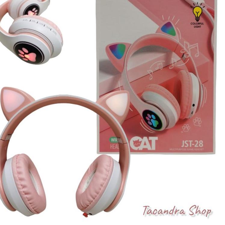 Jual (READY!) Headphone Karakter Kucing Bluetooth JST28 / Headphone ...