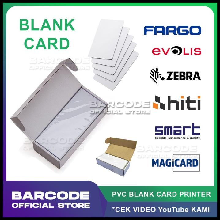 Jual Kartu Blank Id Card Bahan Pvc Putih Polos Uk Standard Atm Isi ...