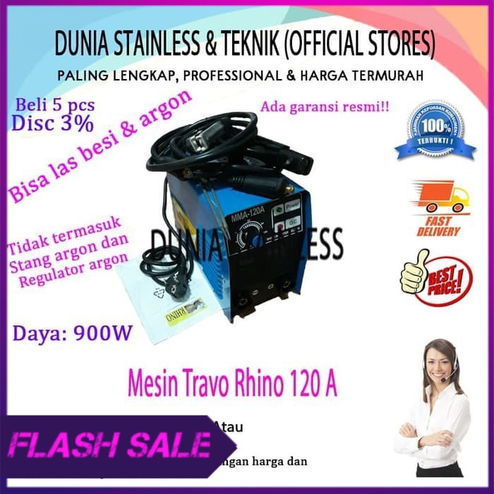 Jual Mesin Las Travo Rhino 120 A argon alat alat teknik besi interior ...