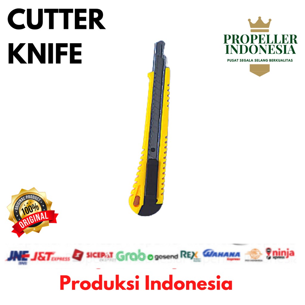 Jual Cutter Knife Pisau Cutter Serbaguna Cutter Pemotong Kertas Kecil ...