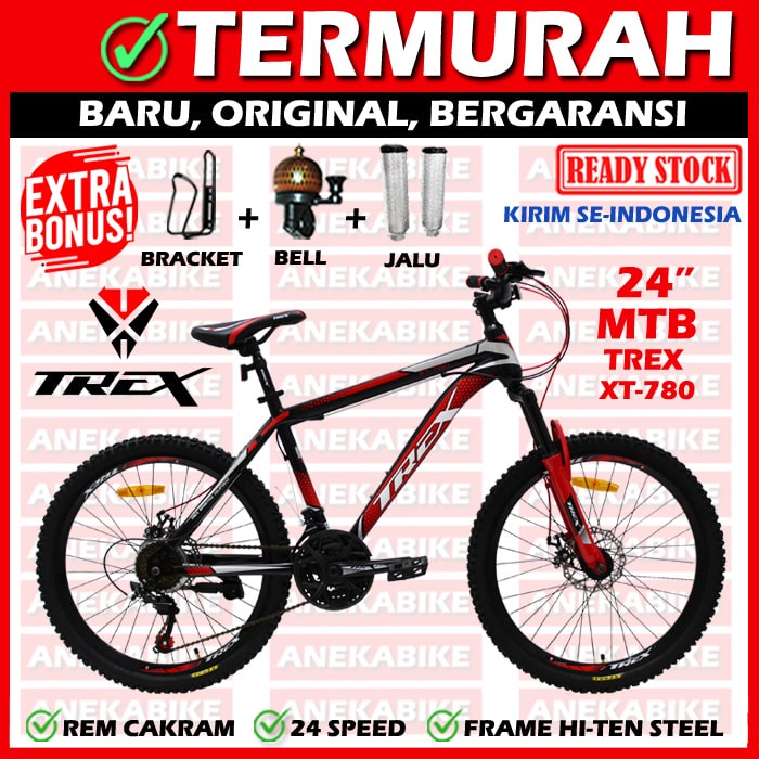 Jual SEPEDA GUNUNG 24 inch TREX XT-780 XT-785 MTB SEPEDA GUNUNG MURAH ...