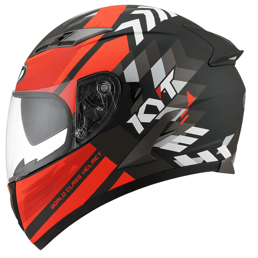 Jual HELM KYT FALCON FR FLOW - BLACK MATT/RED FLUO | Shopee Indonesia