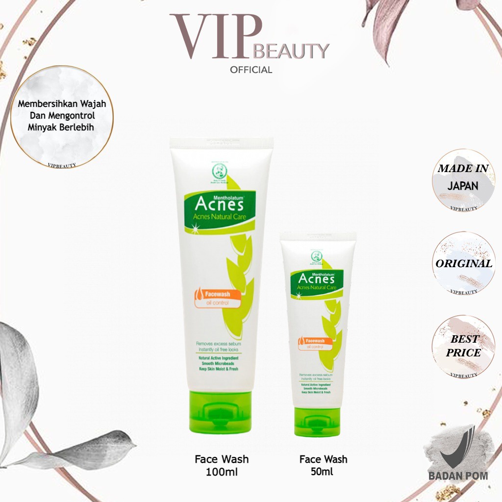 Jual ACNES Natural Care Face Wash Oil Control | Shopee Indonesia