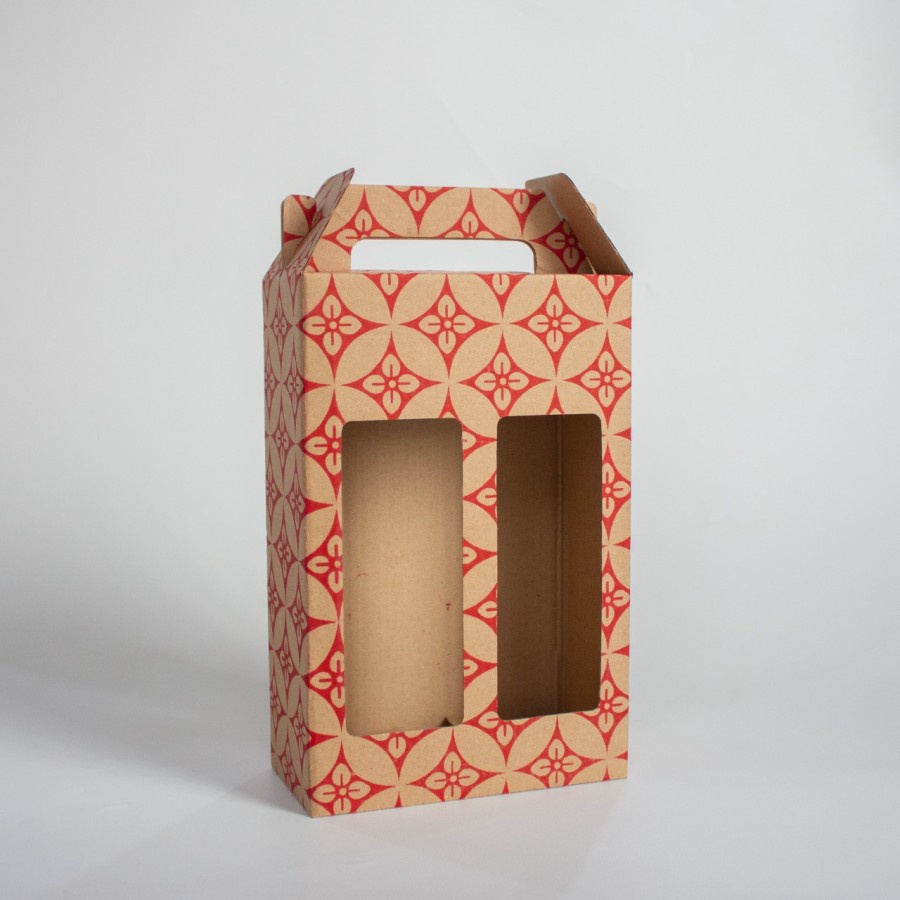 Jual (10 pcs) Kardus Jinjing Kotak Botol 500ml Isi 2 Box Tenteng ...