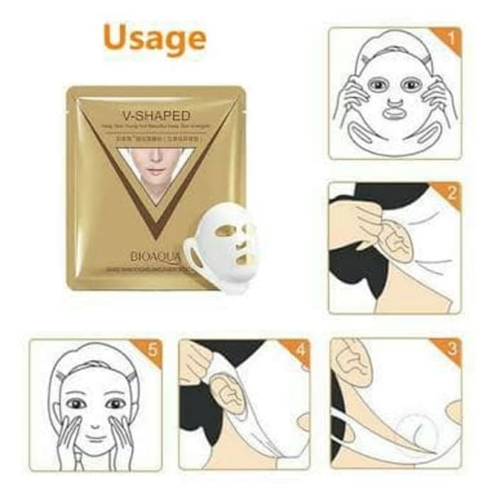 Jual BIOAQUA V SHAPED MASK SHEET V SHAPED VSHAPED SHAPE | Shopee Indonesia