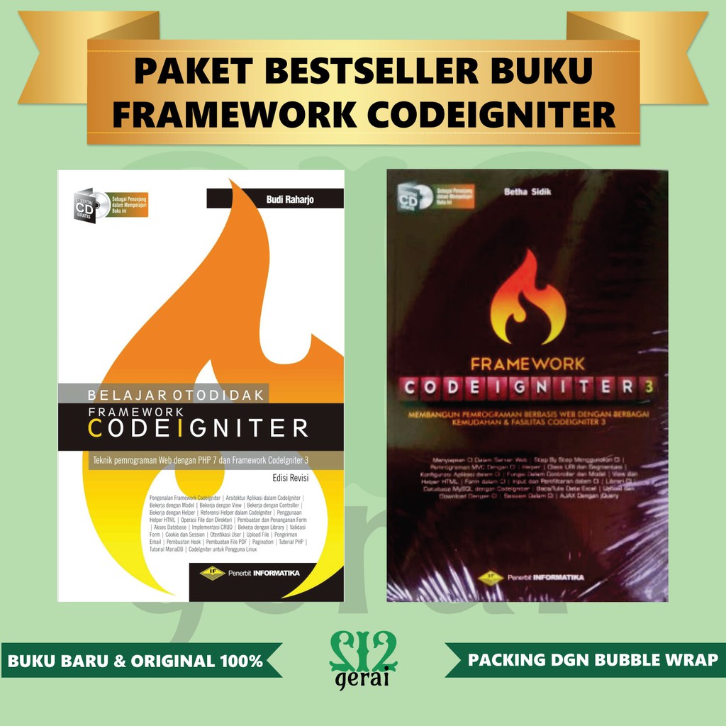 Jual PAKET BUKU FRAMEWORK CODEIGNITER | Shopee Indonesia