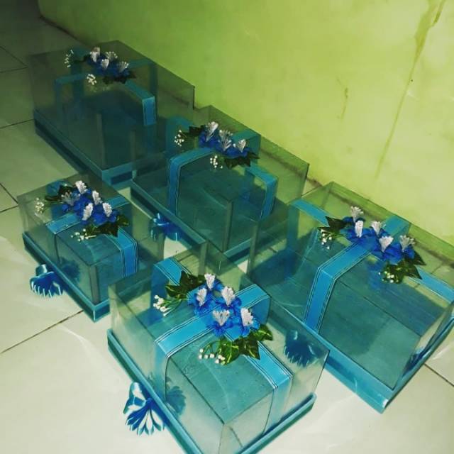 Jual Box Kotak Hantaran Seserahan Lamaran Pernikahan Lamaran Sky Blue ...