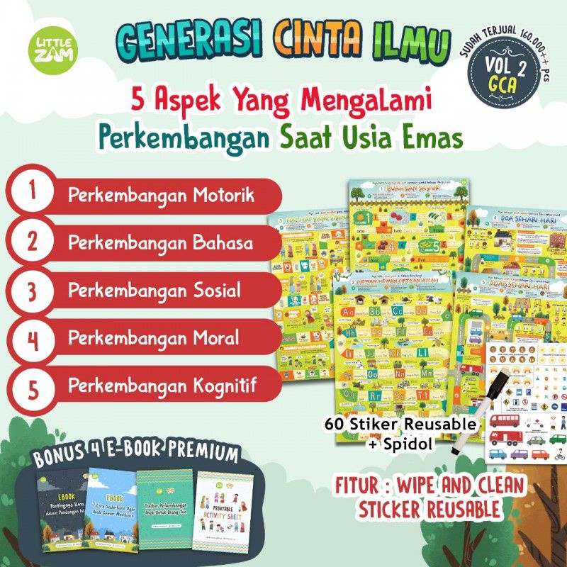 Jual Little Zam - Poster Generasi Cinta Ilmu (GCI) | Shopee Indonesia
