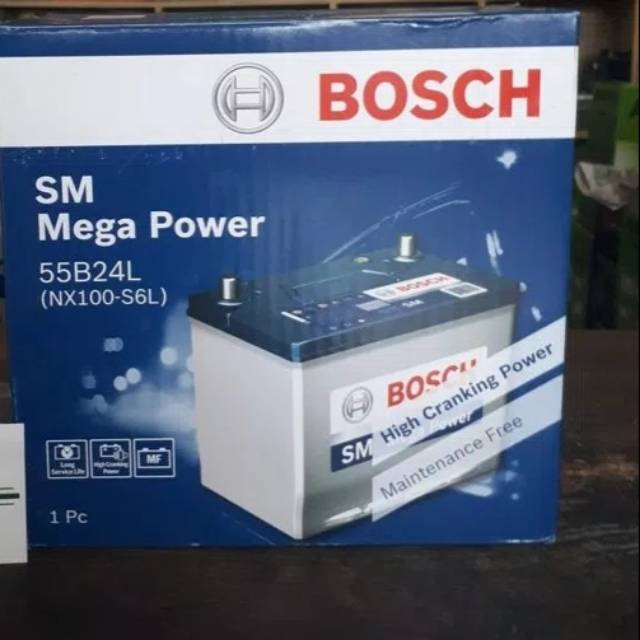 Jual GARANSI 6BLN AKI MOBIL NS60L BOSCH 55B24L AKI KERING | Shopee Indonesia