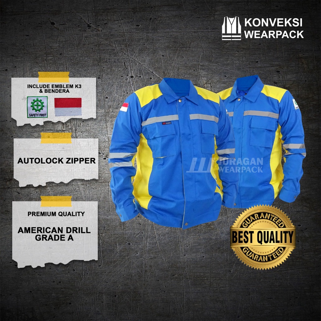 Jual Wearpack Safety Atasan Model Ultimate Warna Biru Benhur Kombinasi ...