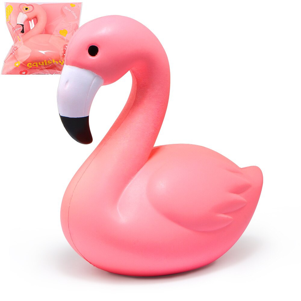Jual Jumbo Flamingo Squishy Kawaii Squishies Cream Scented Slow Rising ...