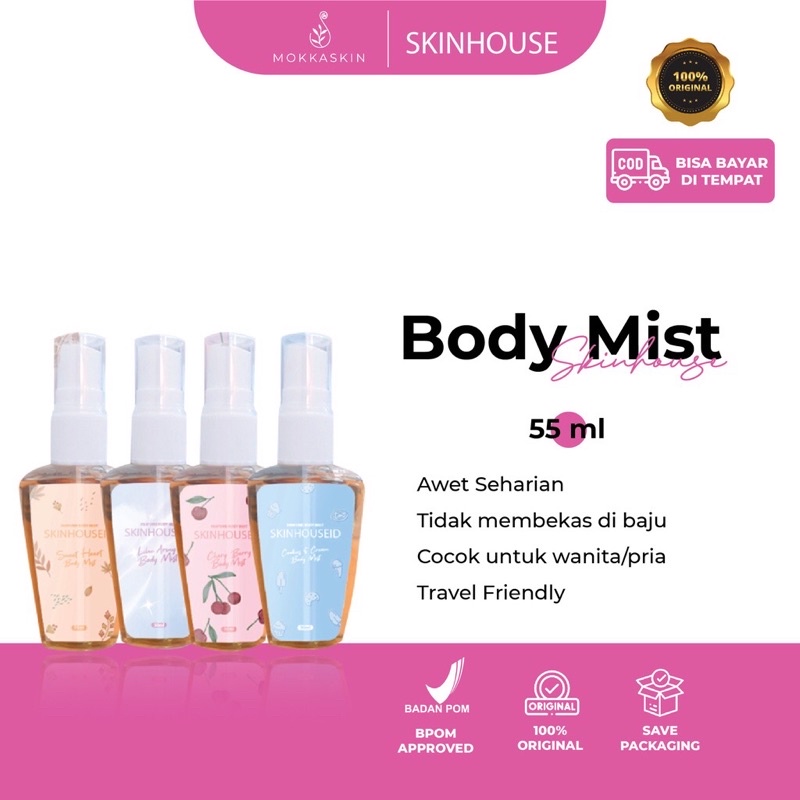 Jual BODY MIST SKINHOUSEID 55ml | Shopee Indonesia