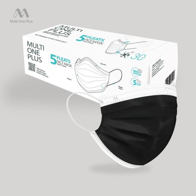 Jual Multi One Plus Masker 5 Pleats Lipatan Folded Tebal Thick 45 Gsm 3 ...