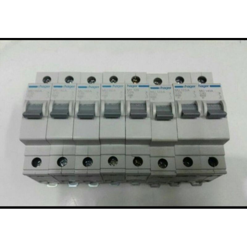 Jual mcb hager 1p 1 phase 6a 10a 16a 20a 25a 32a 40a harga sama breaker hager 6 10 16 20 25 32 ...