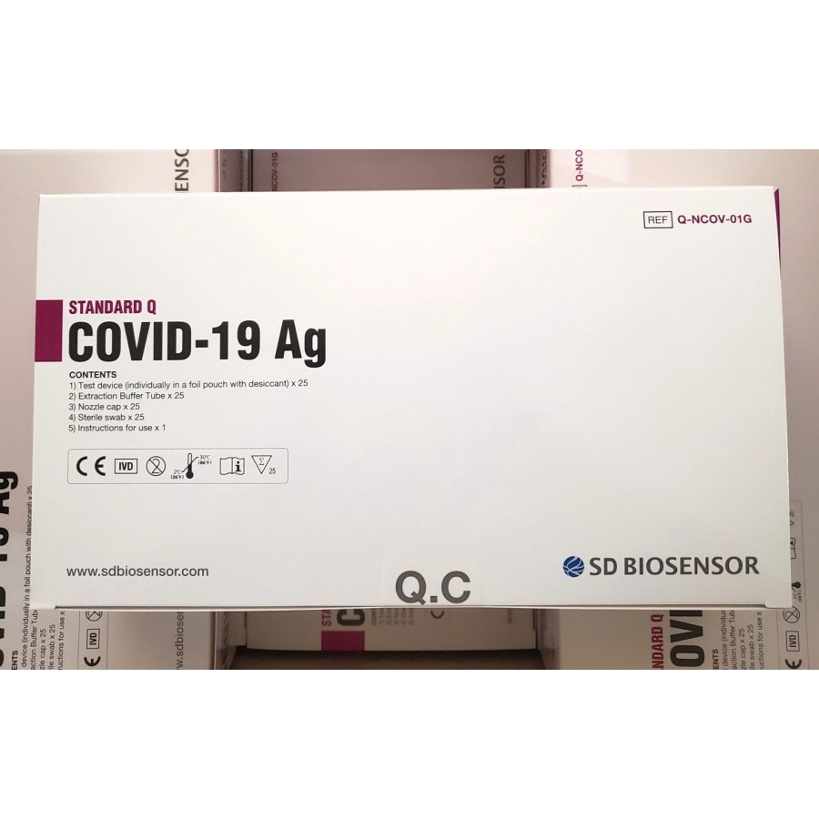 Jual SD BIOSENSOR STANDARD Q ANTIGEN KOREA ISI 25 | SD BIOSENSOR NASO ...