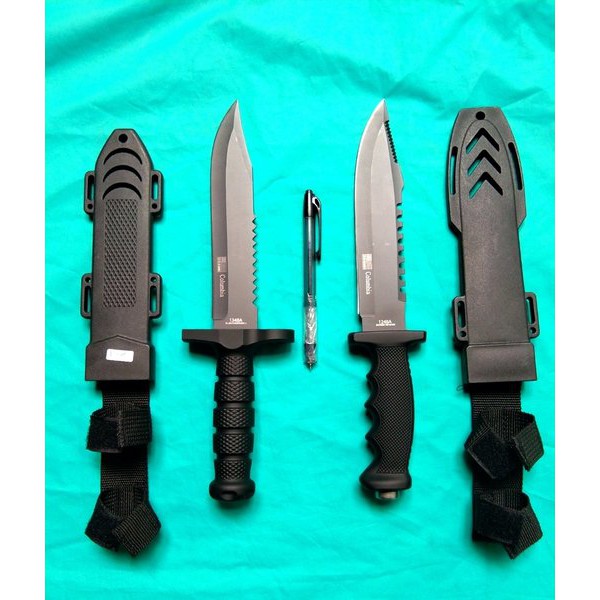 Jual pisau berburu belati pisau bushcratf outdoor pramuka belatti komando pisau TNI pisau satpam ...