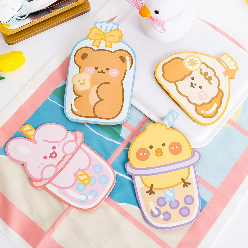 Jual KARTU UCAPAN KARAKTER BENTUK HEWAN LUCU BERUANG KELINCI BEBEK AYAM ...