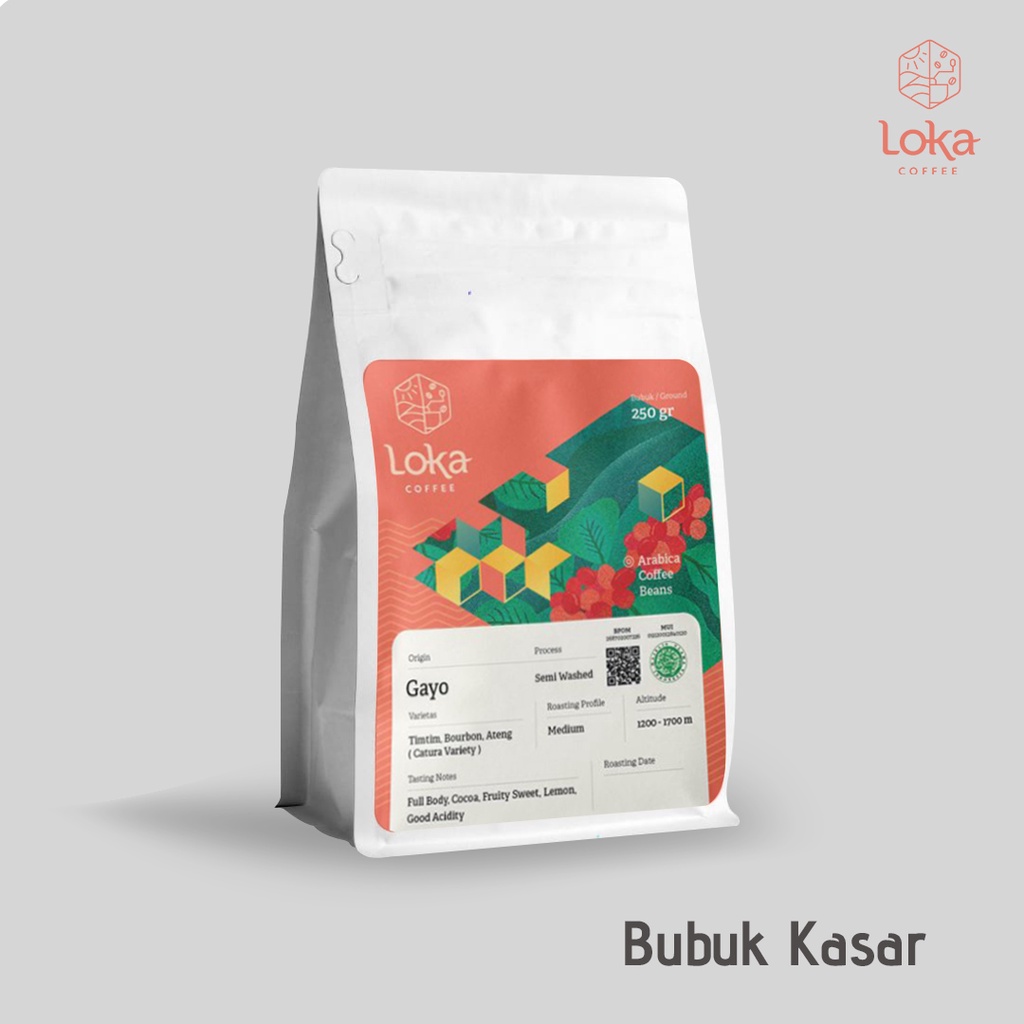 Jual LOKA COFFEE Kopi Aceh Gayo - Kopi Arabica Biji Kopi / Bubuk Kopi Fresh Asli - 250 gr ...