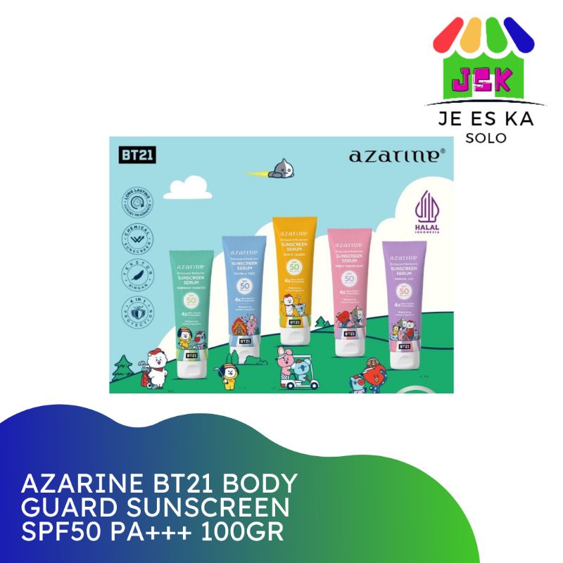 Jual AZARINE X BTS BODY GUARD MOISTURIZER SUNSCREEN SERUM SPF50 PA ...