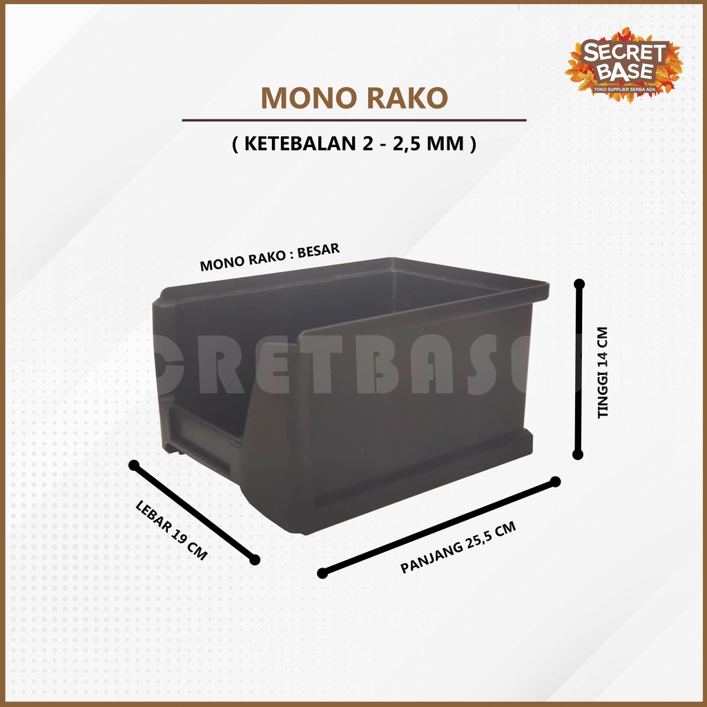 Jual MONO RAKO - Kotak Plastik Stackable / Rak Susun / Rak Komponen ...