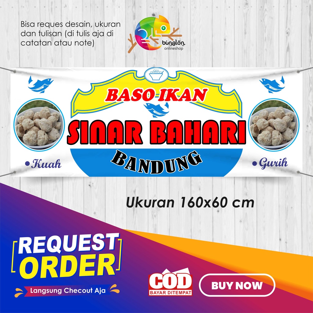 Jual Spanduk Banner Baso Ikan Murah | Shopee Indonesia