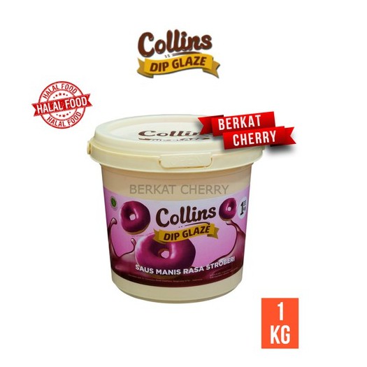Jual Dipping 1KG HALAL COLLINS DIP GLAZE 1KG STRAWBERRY | Shopee Indonesia