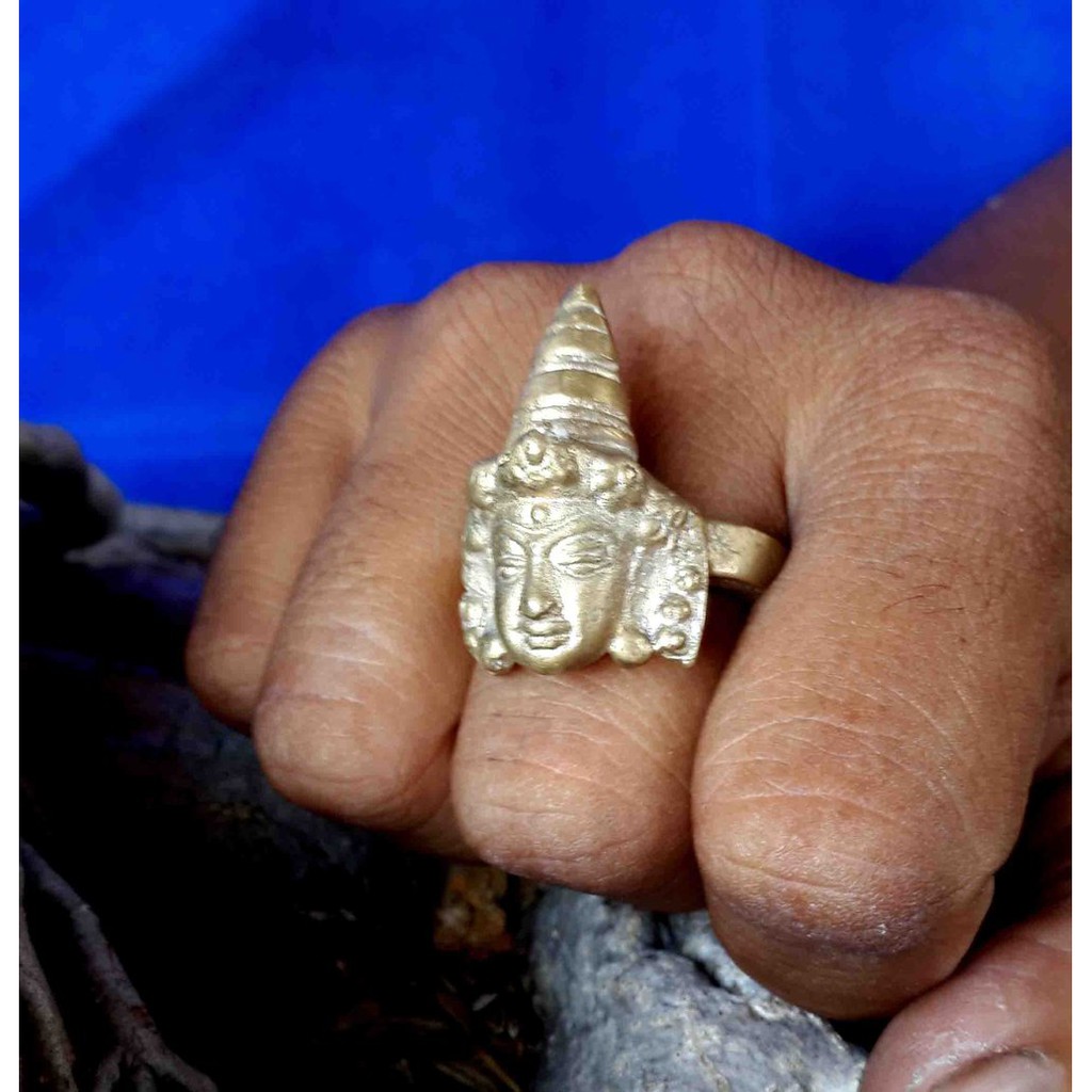 Jual Cincin Motif Kepala Raja Bahan Kuningan Warna Emas | Shopee Indonesia