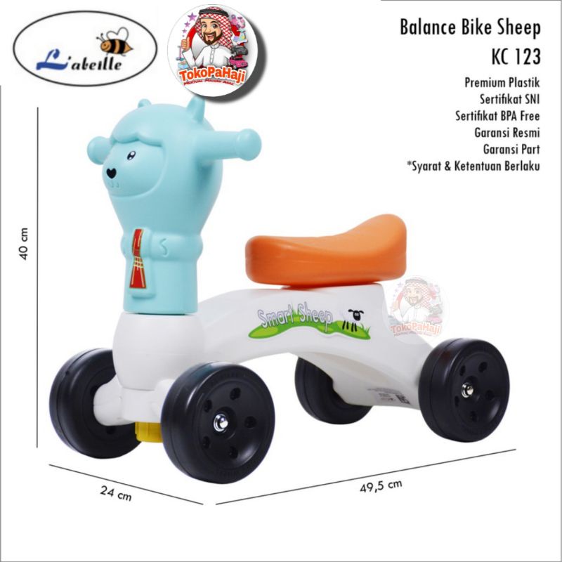 Jual BALANCE BIKE SMART SHEEP MINI BIKE / LABEILLE KC-123 | Shopee ...