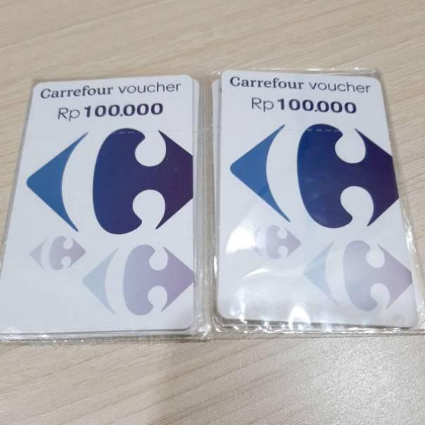 Jual Menarik.. Voucher Carrefour Carefour Transmart Rp 100 Ribu ...