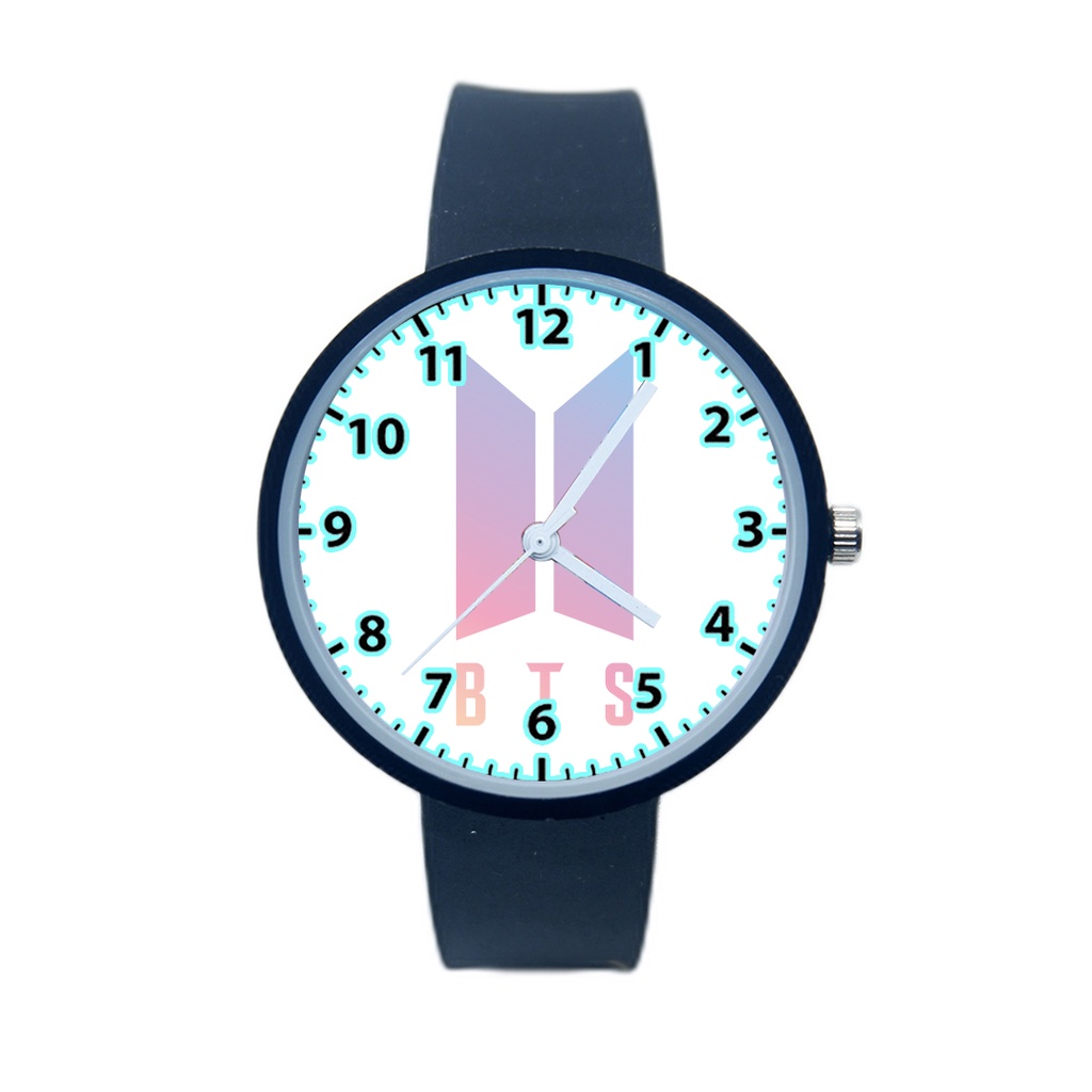 Jual Jam Tangan Anak Lucu Fashion Karakter BTS Banyak Varian Warna ...