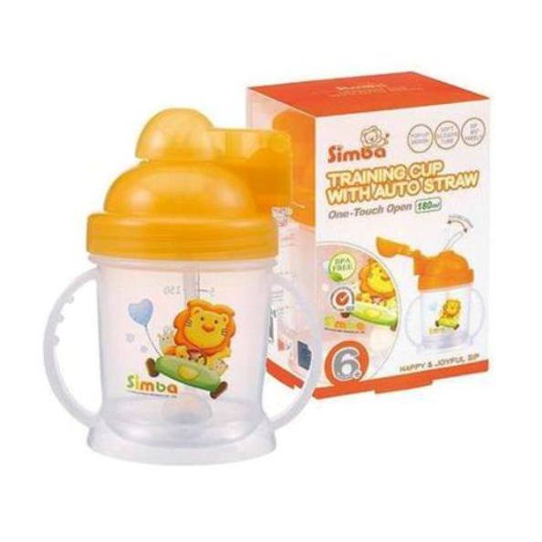 Jual Simba Training Cup With Auto Straw one touch open - 180ml | Shopee ...