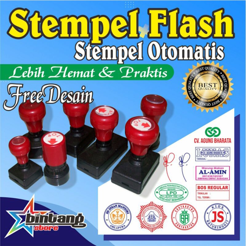 Jual STEMPEL CUSTOM | STEMPEL LUNAS | LOGO | NAMA TANDA TANGAN | STEMPEL FLASH | Shopee Indonesia