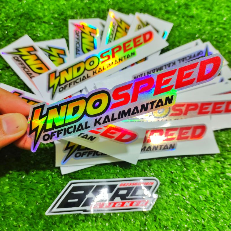Jual sticker indo speed hologram / sticker viral kalimantan | Shopee ...