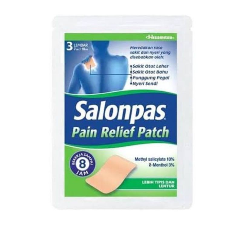 Jual SALONPAS PAIN RELIEF PATCH 3 PCS | Shopee Indonesia