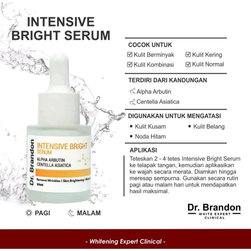 Jual Dr.brandon Intensive Bright Alpha Arbutin+Cantella Asiatica Serum ...