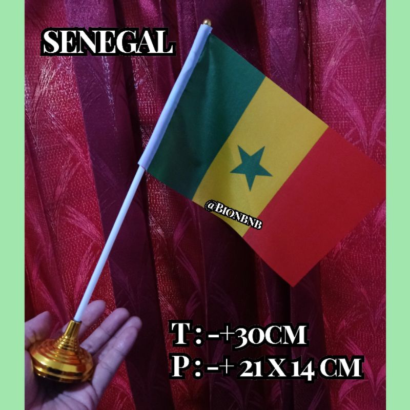 Jual BENDERA SENEGAL BENDERA MEJA SENEGAL BENDERA TANGAN SENEGAL BEST ...