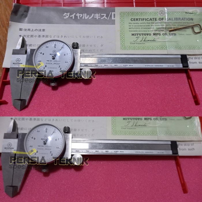 Jual TST | dial caliper mitutoyo 4" sigmat analog mitutoyo | Shopee ...