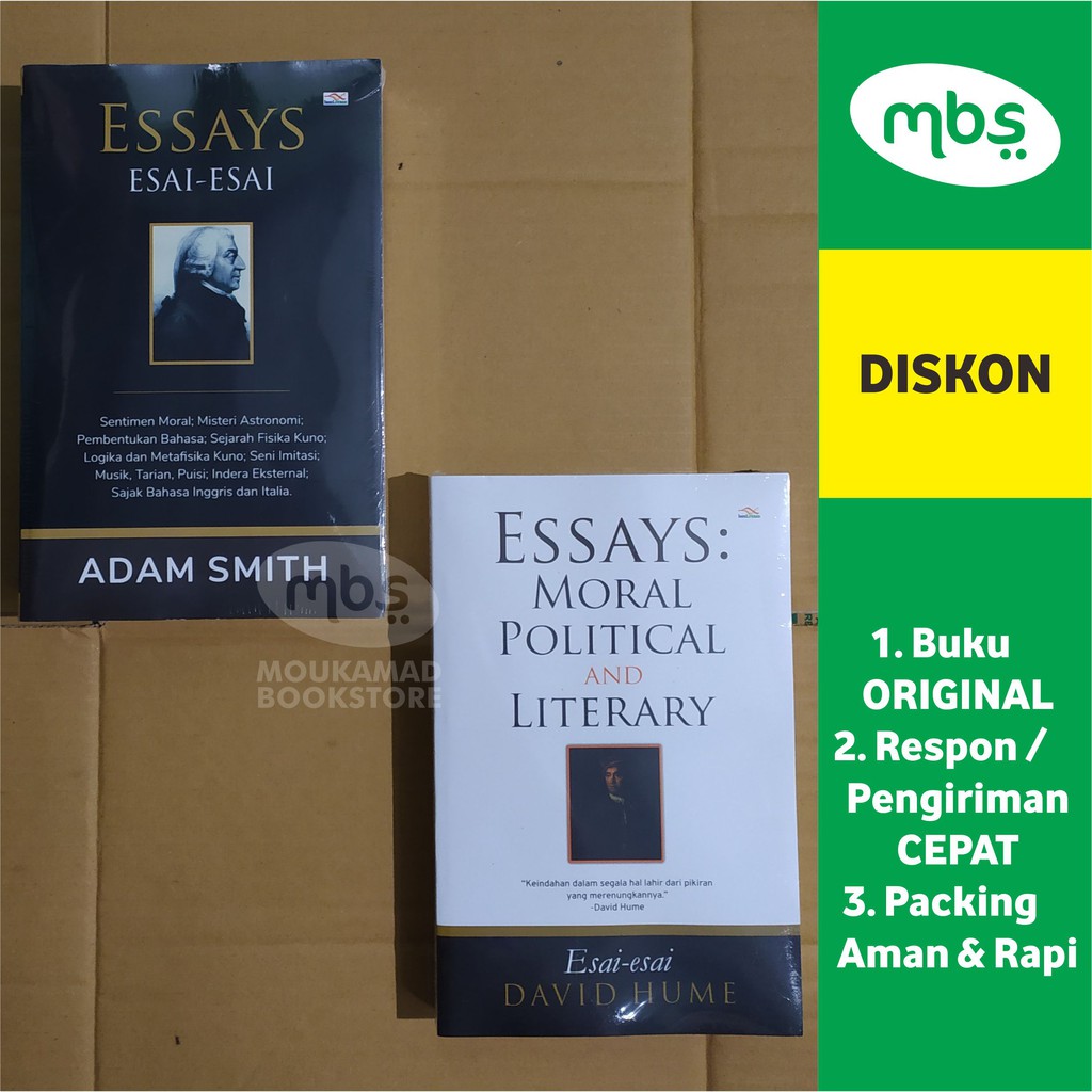Jual PAKET BUKU ESAI - ESAI ADAM SMITH DAN DAVID HUME | Shopee Indonesia