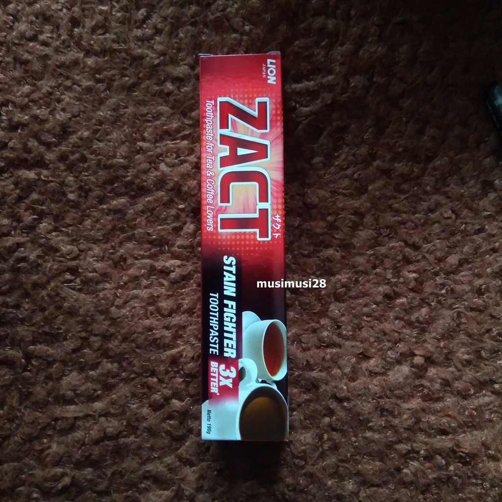 Jual Pasta gigi ZACT 190 gr untuk pecinta teh, kopi, dan perokok ...