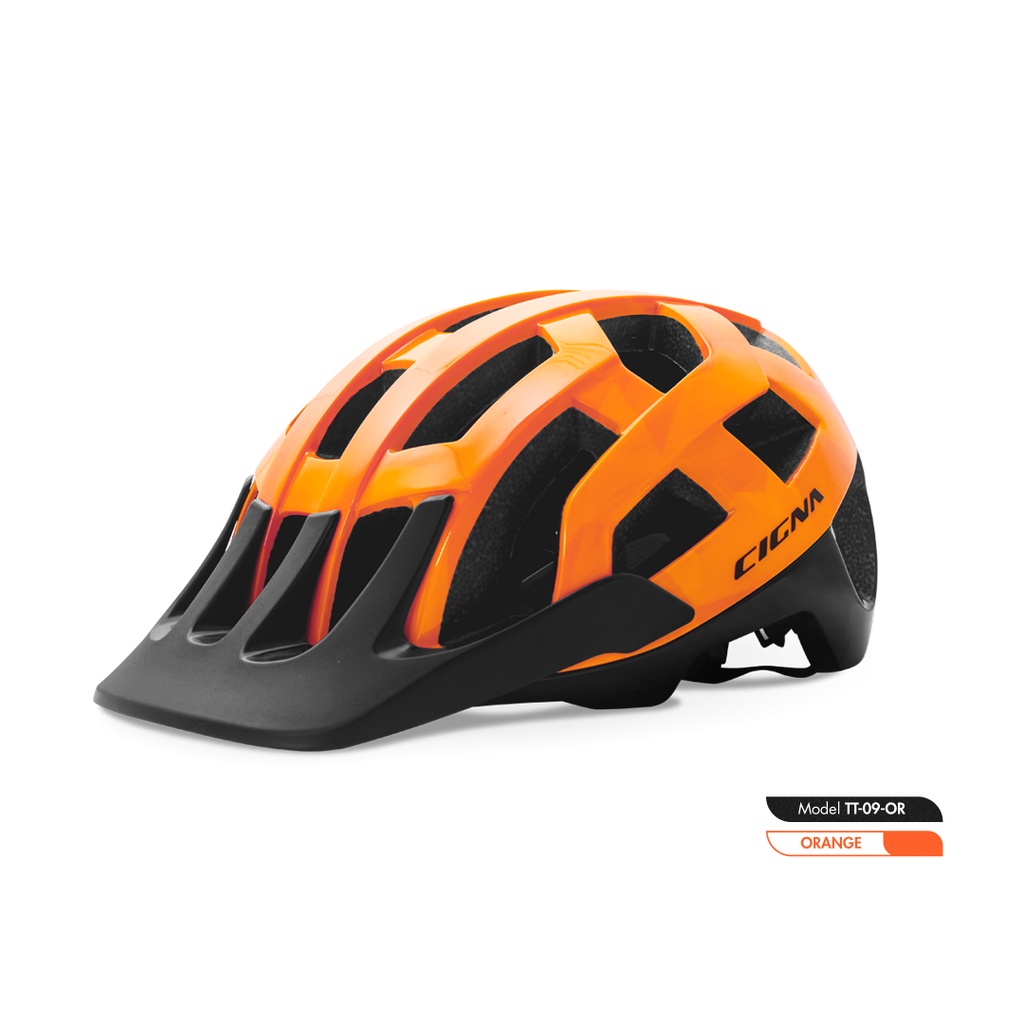 Jual CIGNA TT-9 Bike Helmet - Helm Sepeda - ORANGE ( BUKAN ROCKBROS ...