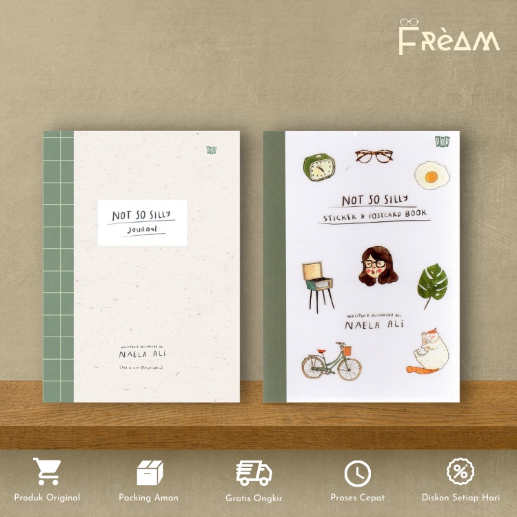 Jual Buku Novel Not So Silly Journal | Not So Silly Sticker & Postcard ...