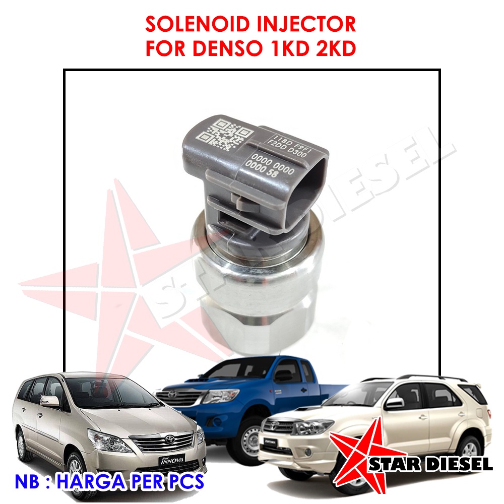 Jual SOLENOID INJECTOR FOR DENSO 1KD 2KD KEPALA INJECTOR ATAS DENSO ...