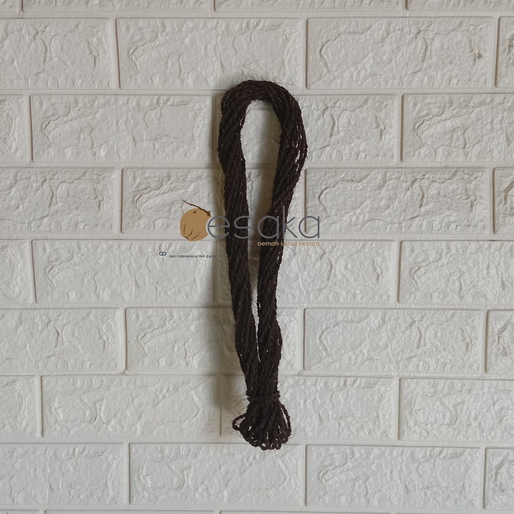 Jual tali ikat gazebo ijuk hitam aren diameter 3-4 mm panjang 10-11 m ...
