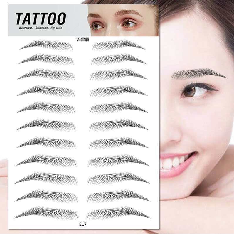 Jual Tato Alis Eyebrow Tattoo Alis Waterproof Eyebrow Sticker Alis 4D ...