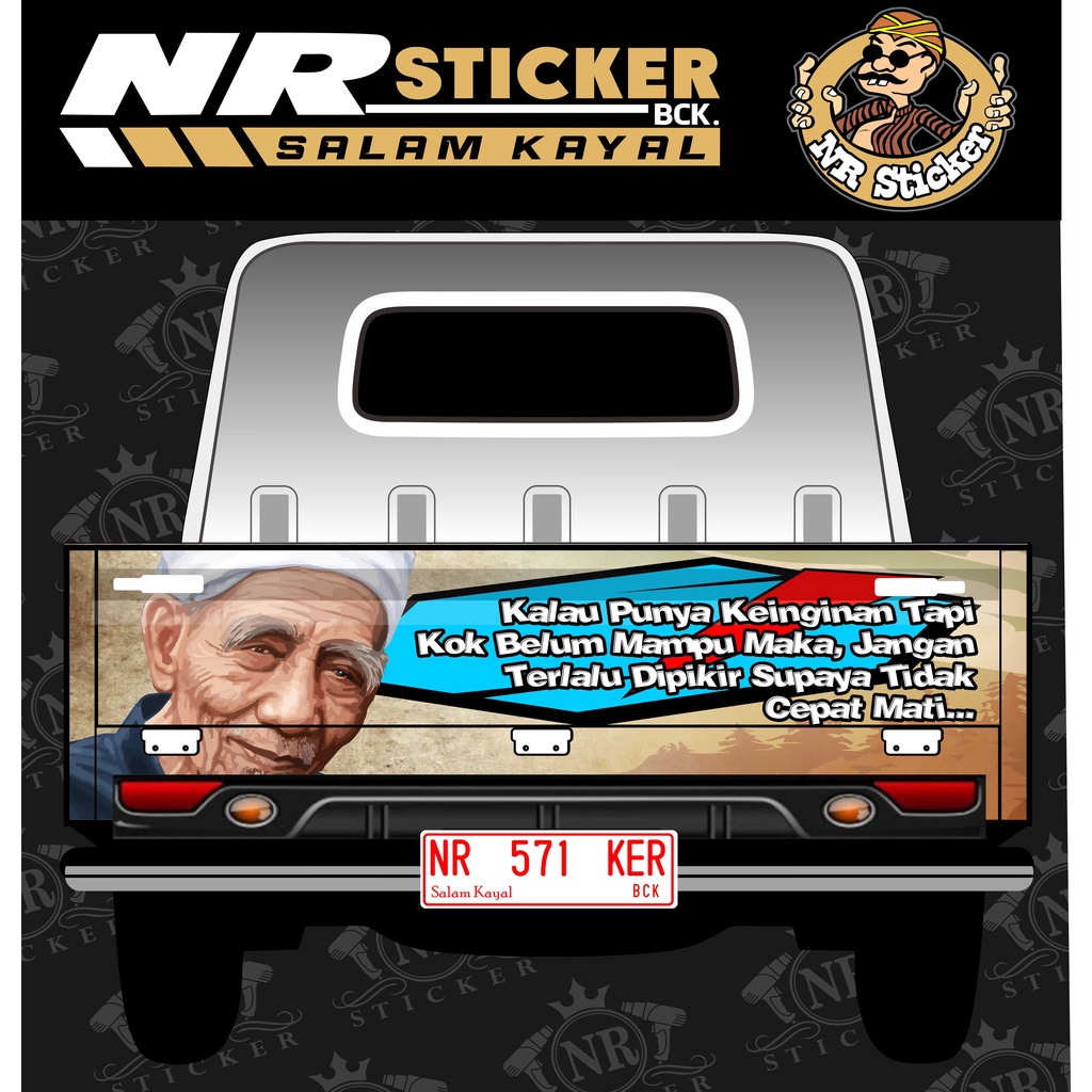 Jual Stiker Decal Pintu Belakang PICKUP mbah maimun | Shopee Indonesia